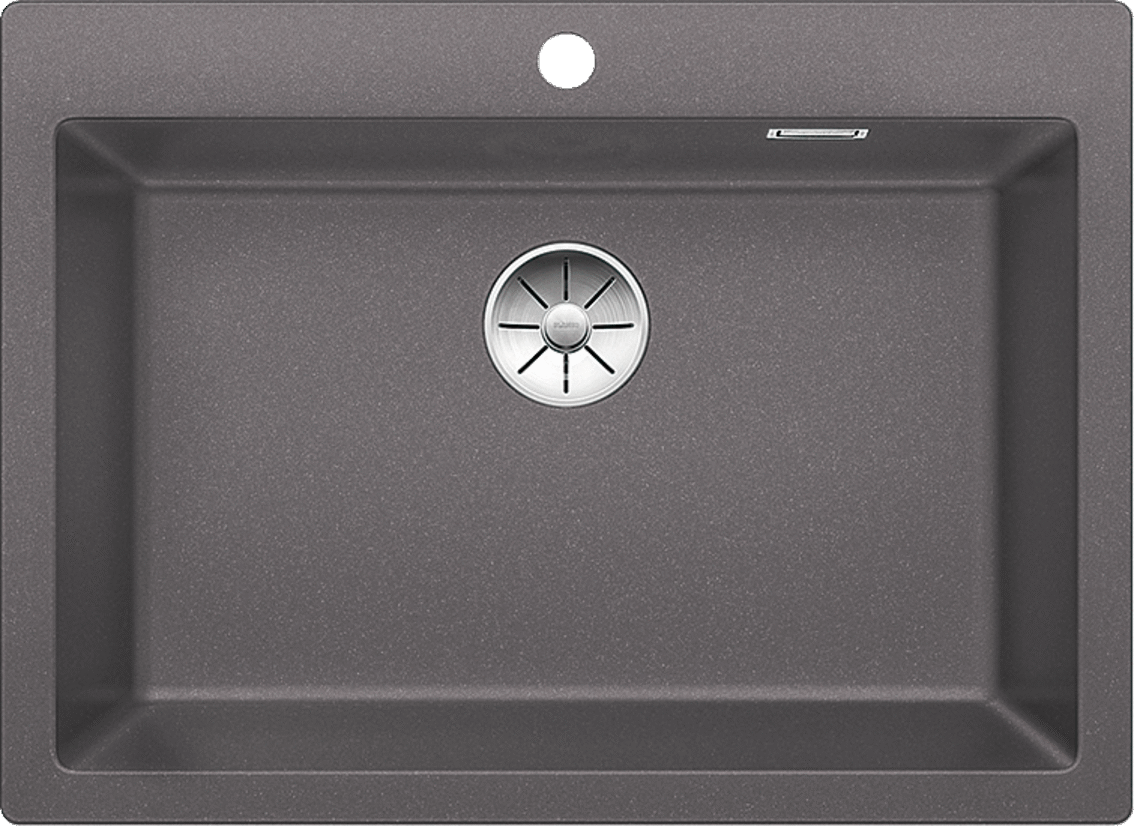 PLEON 8 | SILGRANIT | rock grey - w/o drain remote control | BLANCO