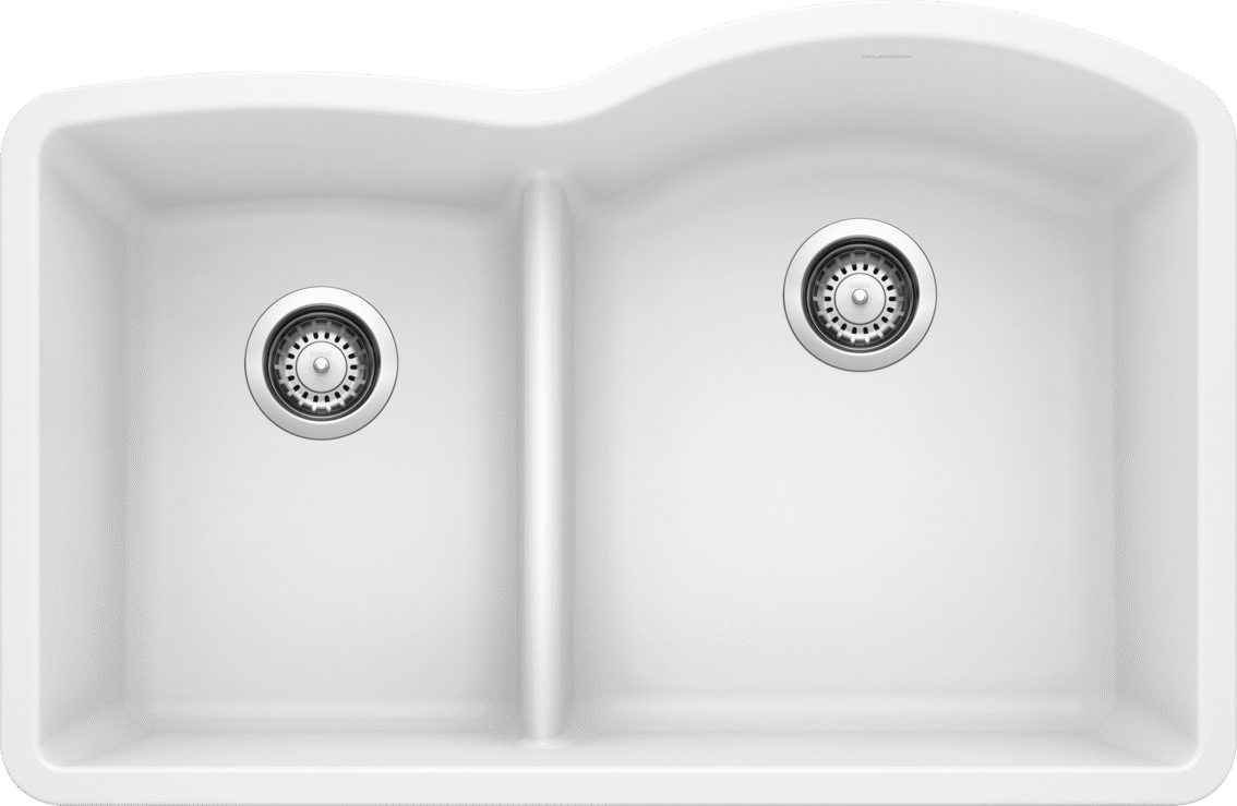 DIAMOND 1¾ Reverse Low Divide | SILGRANIT White | BLANCO