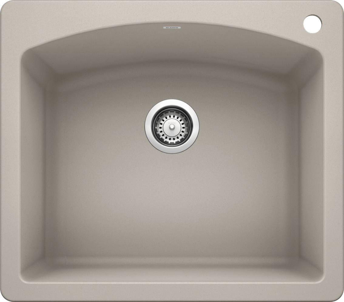 DIAMOND SINGLE DUAL MOUNT | SILGRANIT | Concrete Gray | BLANCO