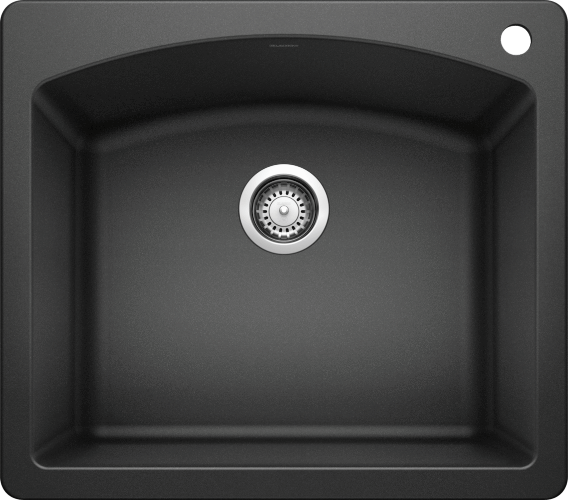 DIAMOND SINGLE DUAL MOUNT | SILGRANIT | Anthracite | BLANCO