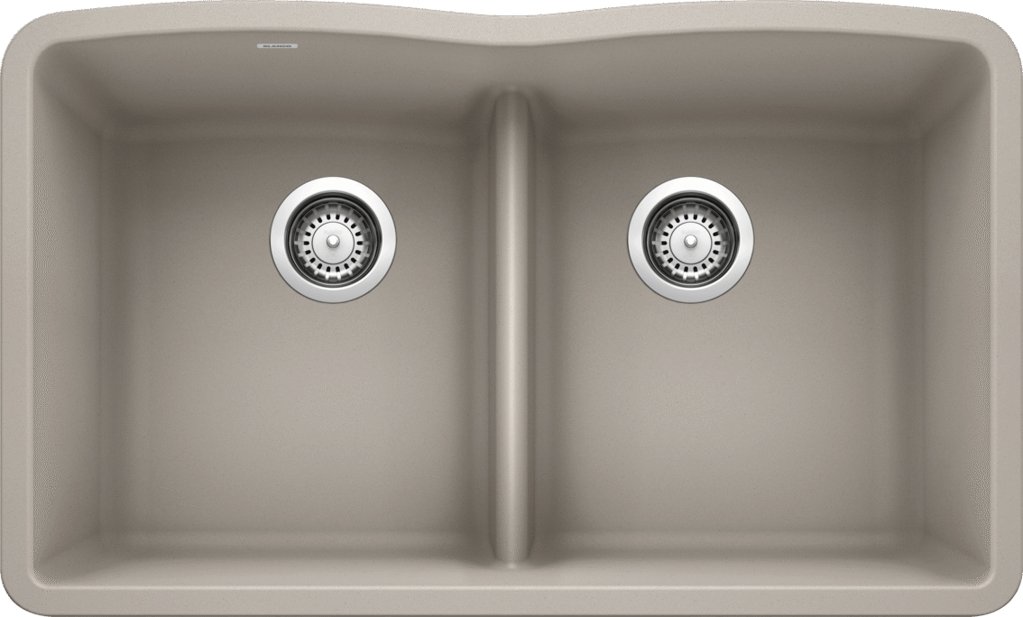 DIAMOND EQUAL DOUBLE LOW DIVIDE | SILGRANIT | Concrete Gray - null | BLANCO