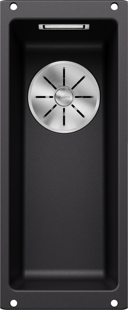 SUBLINE 160-U | SILGRANIT black - w/o drain remote control | BLANCO