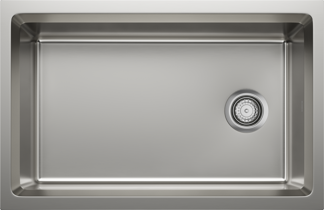 INTEOS 30 | Stainless steel satin polish - w/o pop-up waste, with ...