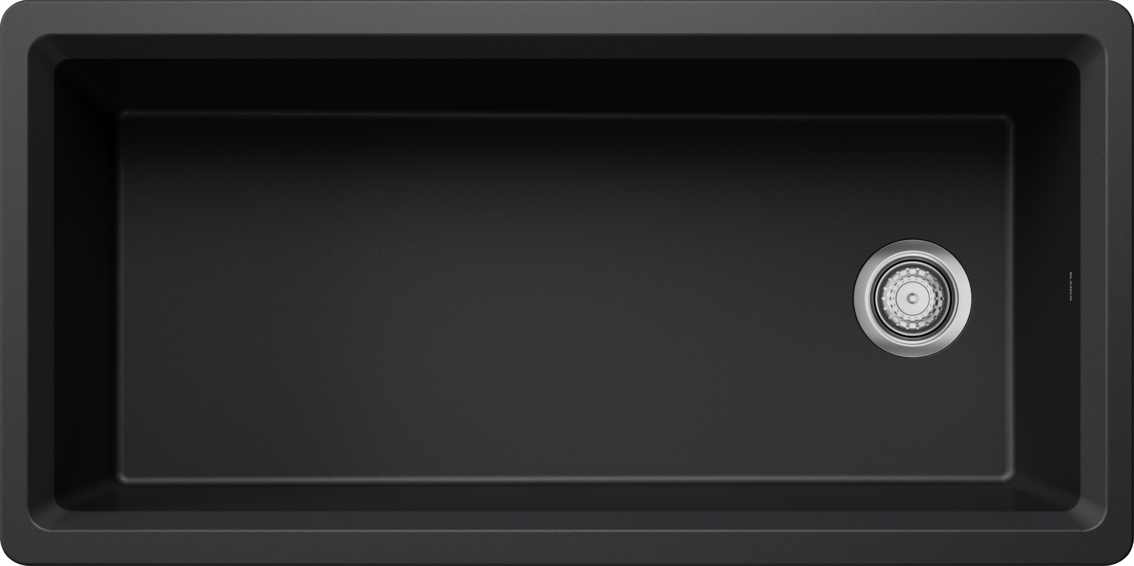 INTEOS 39 | SILGRANIT Coal Black - w/o pop-up waste, with accessories ...