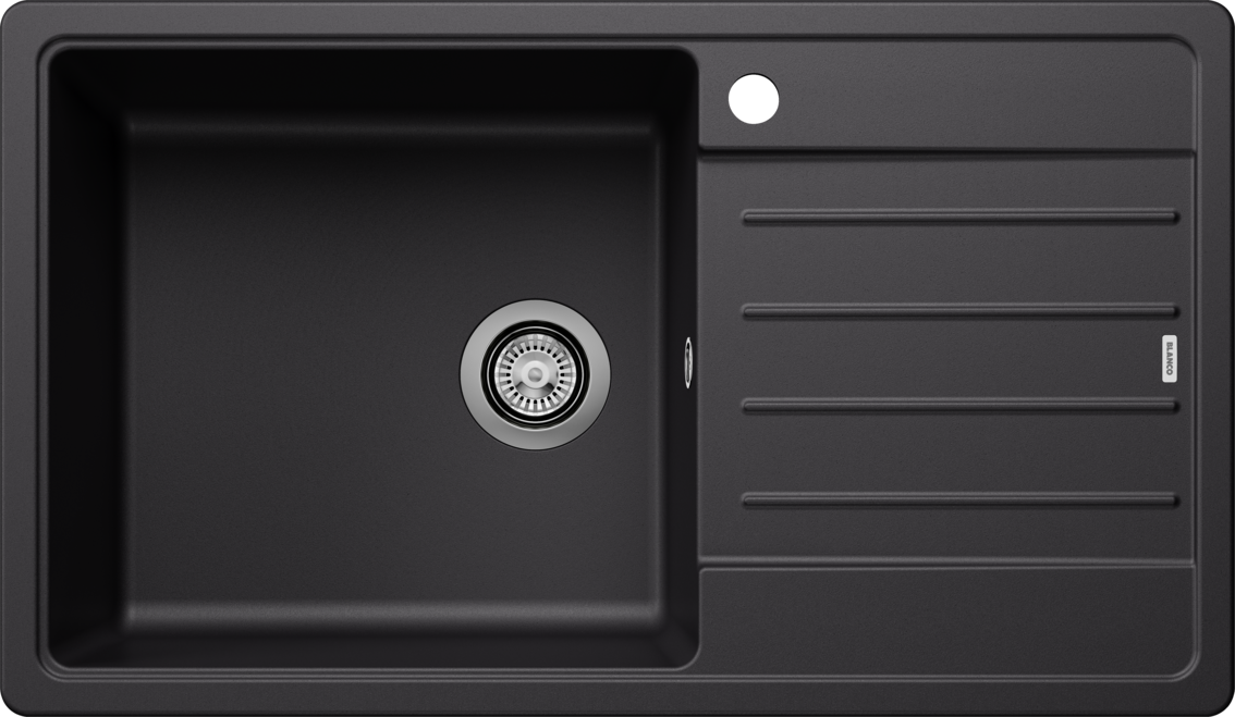 LEGRA XL 6 S | SILGRANIT black - w/o drain remote control | BLANCO