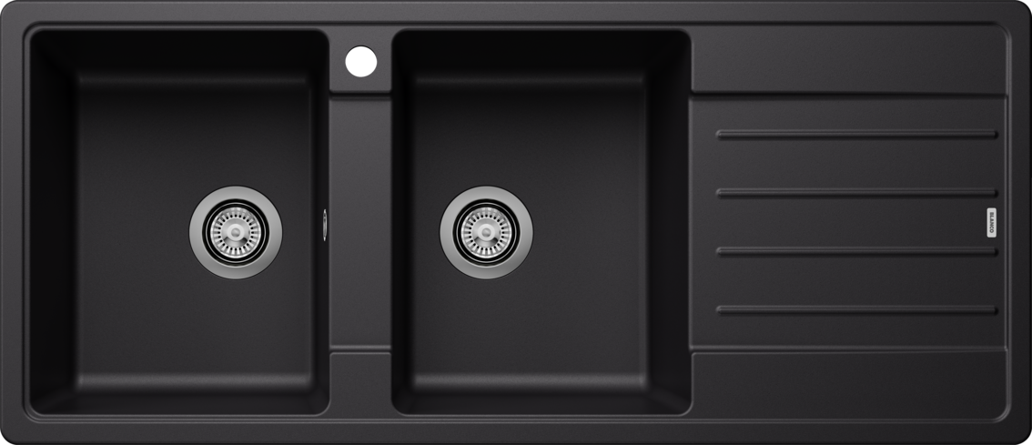 LEGRA 8 S | SILGRANIT black - w/o drain remote control | BLANCO