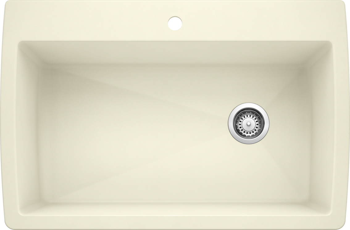 DIAMOND Super Single Dual Mount | SILGRANIT Biscuit | BLANCO