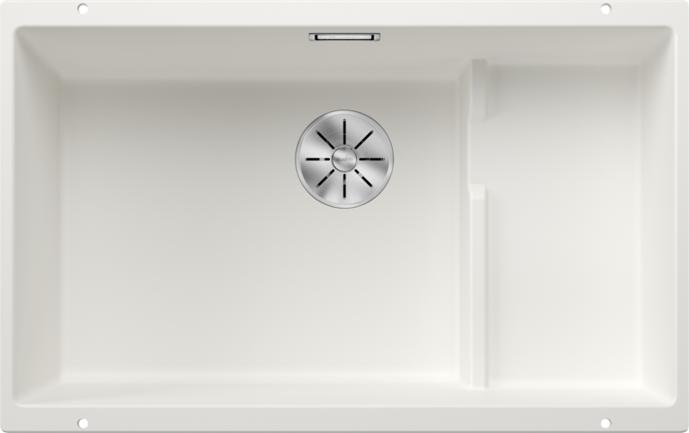 SUBLINE 700-U Level | SILGRANIT white - w/o drain remote control, with ...