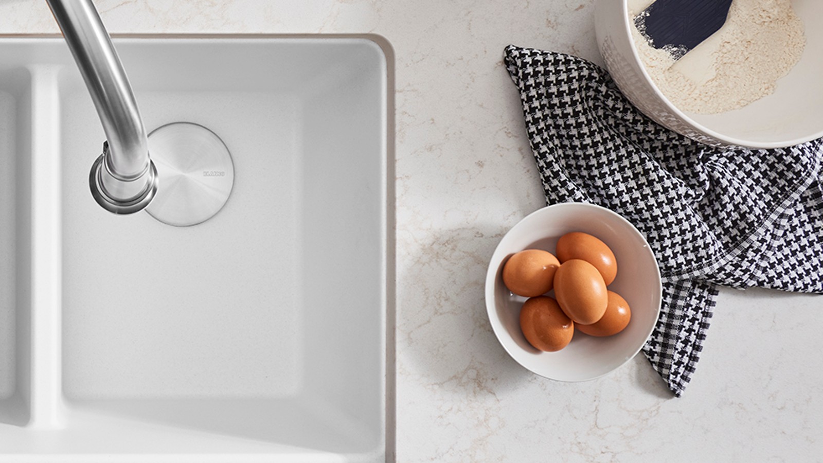 A White Farmhouse Sink as your Baking Companion | BLANCO