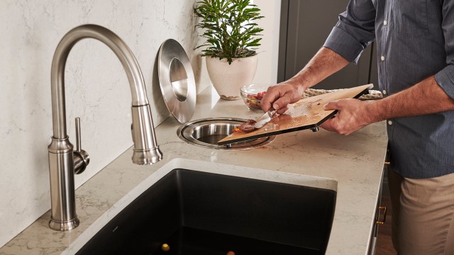 Built-in Kitchen Countertop Compost Bin | BLANCO