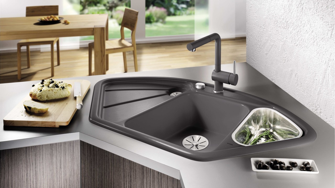 Éviers d’angle – comment optimiser l’espace de votre cuisine | BLANCO