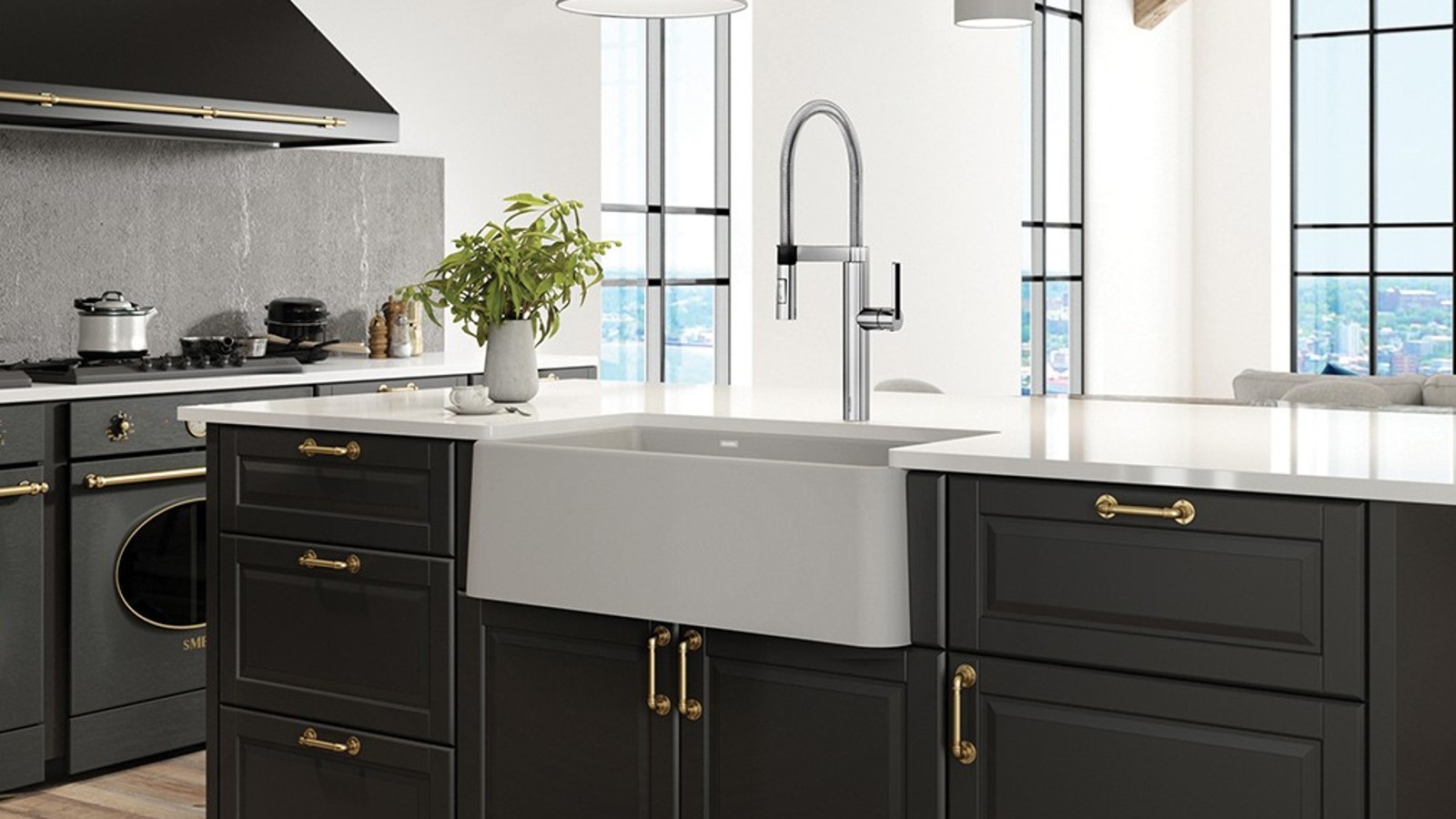 Shop BLANCO IKON Apron Front Kitchen Sinks | BLANCO