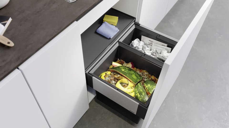Waste bins for waste sorting in the kitchen | BLANCO