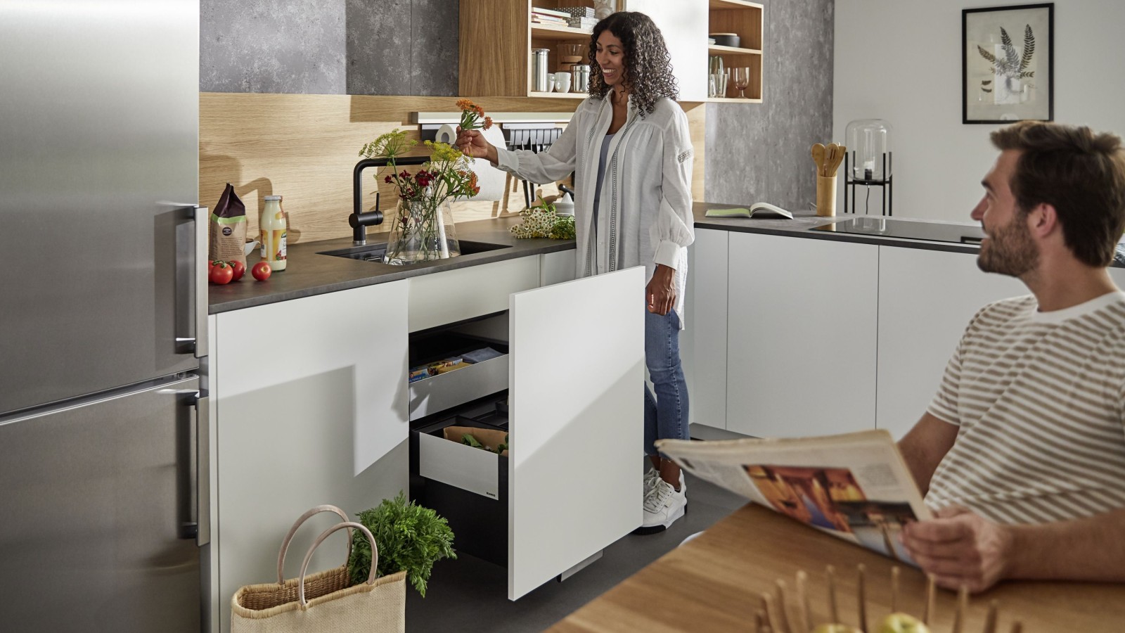 Waste bins for waste sorting in the kitchen | BLANCO